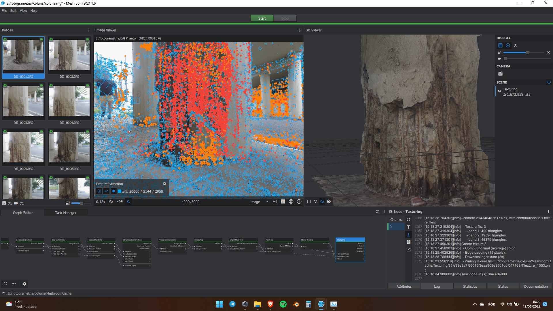 Tutorial de fotogrametria com Meshroom – Fábio Ardito